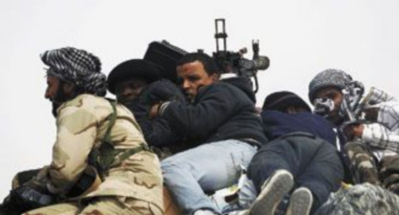 Refugio rebelde en Ajdabiya