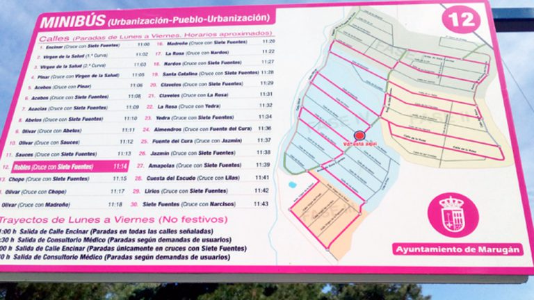 Marugán volverá a tener minibús entre pueblo y urbanización el 4 de marzo