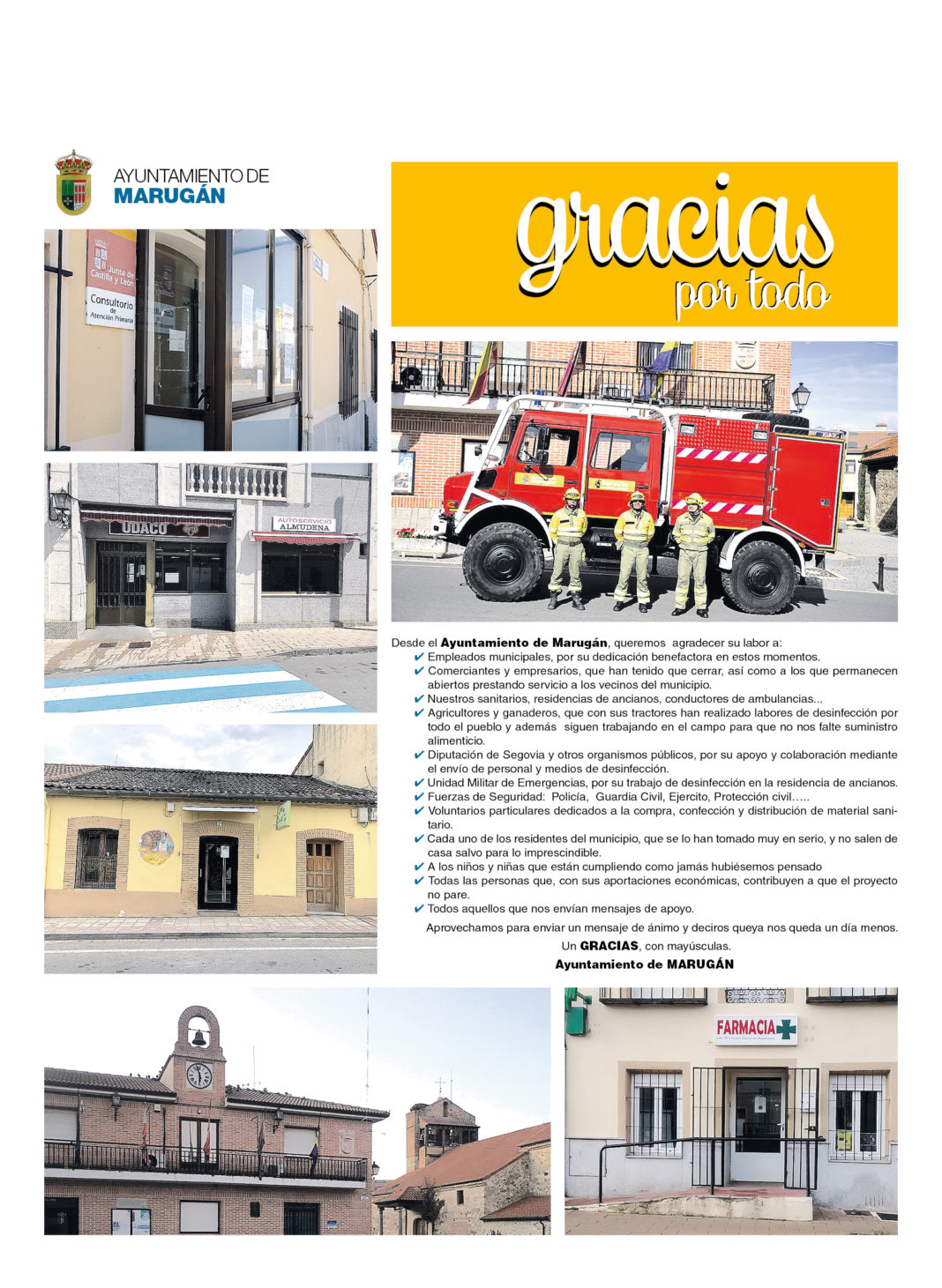 Ayuntamiento de Marugán, gracias por todo | El Adelantado de Segovia