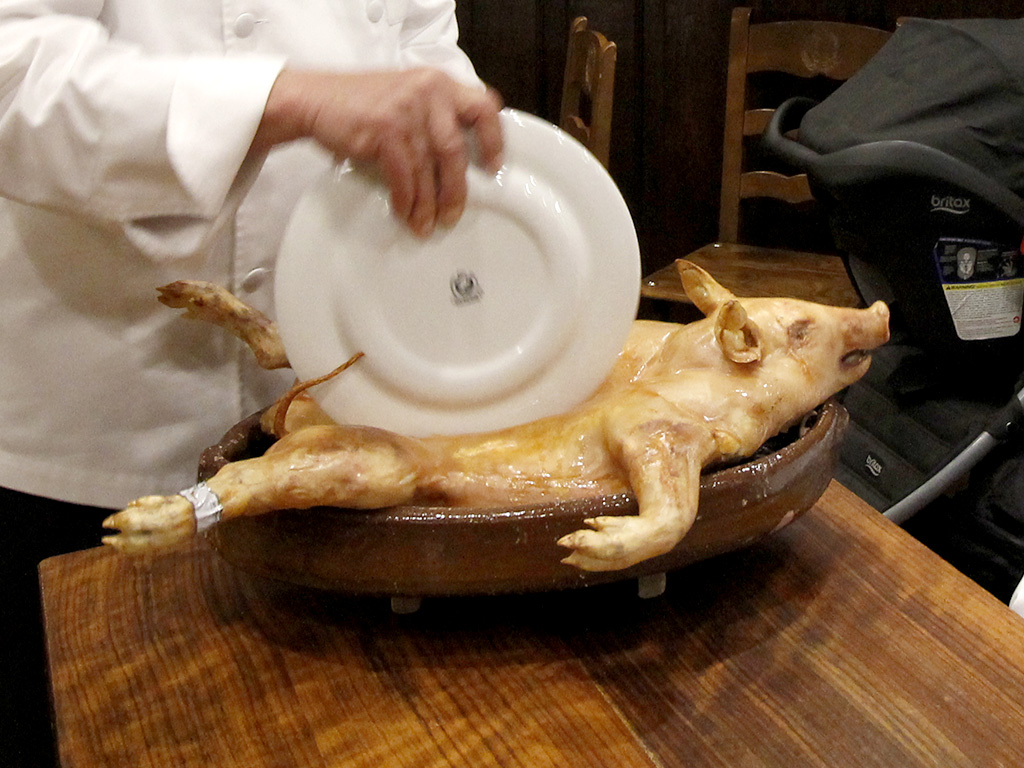 El cochinillo de Segovia llega al Basque Culinary Center