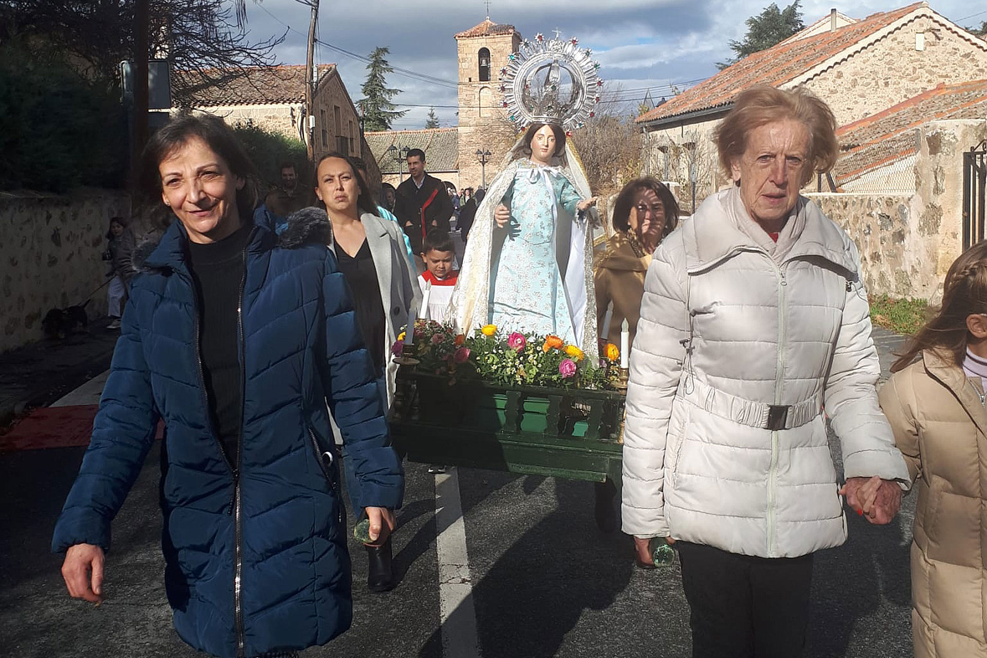 Fiesta y procesión de la Inmaculada en Navas de Riofrío