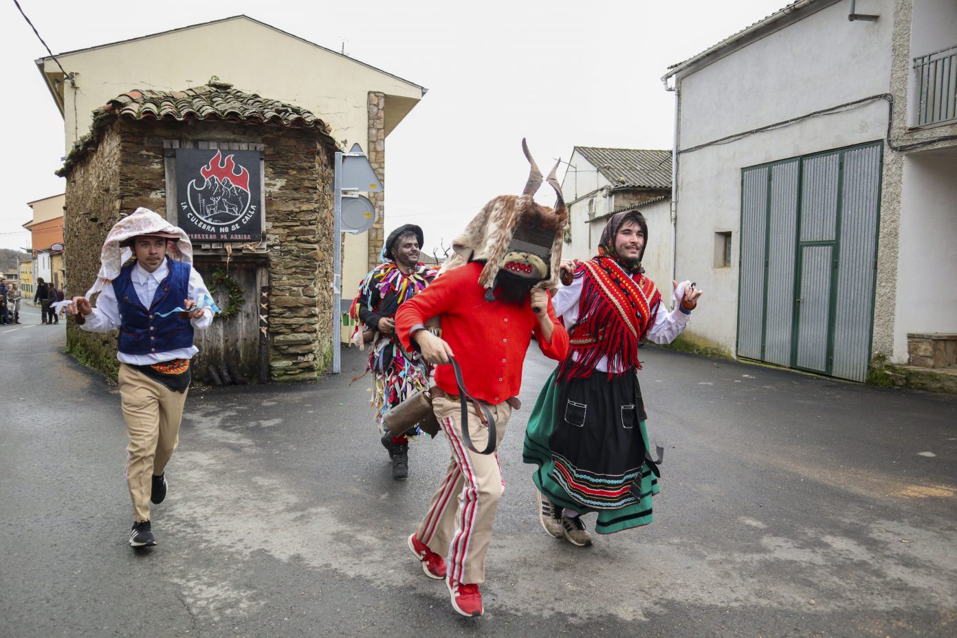 Zamora recibe el año nuevo con sus tradicionales mascaradas