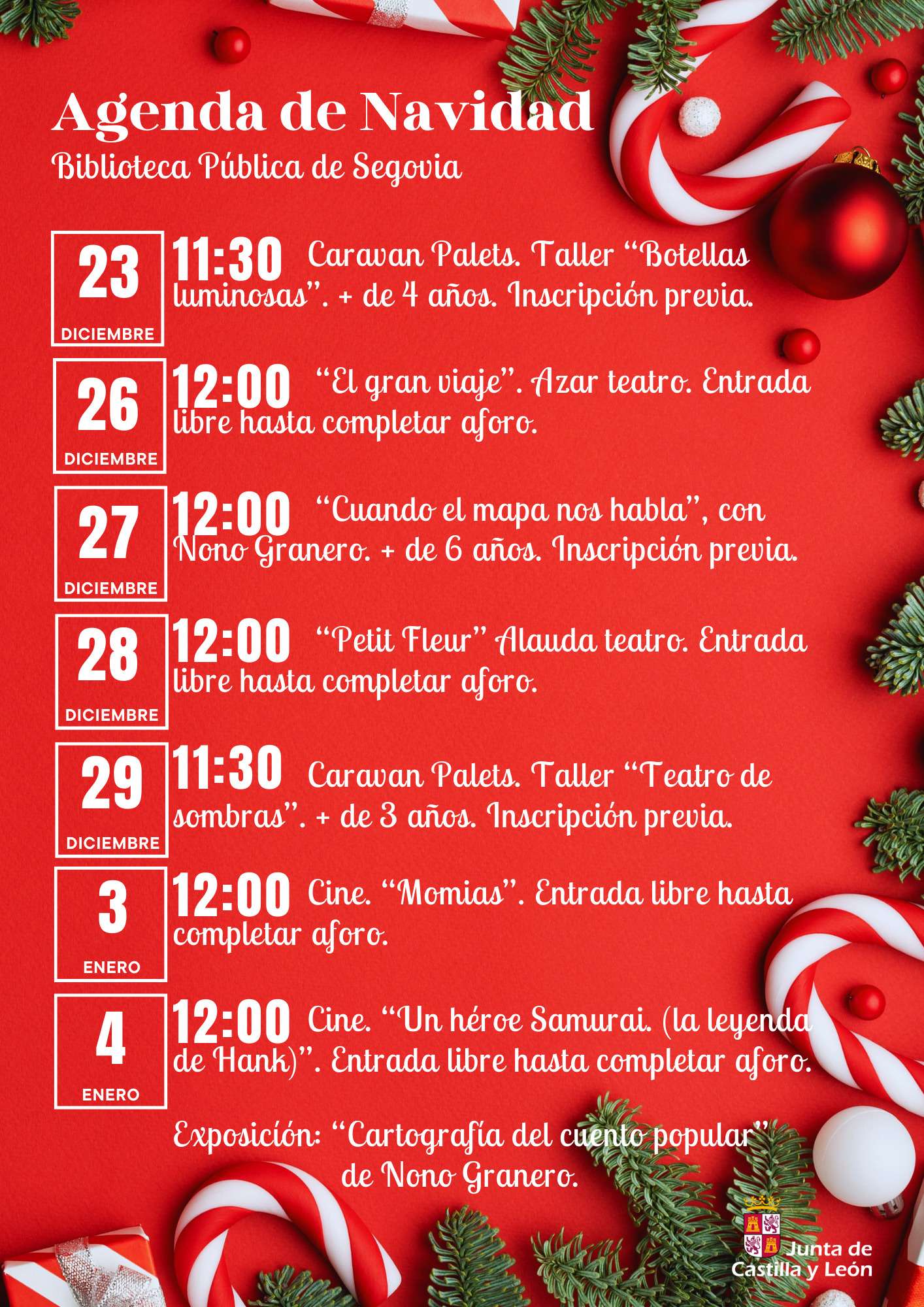 Un divertido programa navideño en la Biblioteca para las vacaciones de Navidad